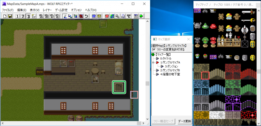 簡単にゲームが作れる！WOLF RPGエディター講座 #10 マップの作成 | ゲーム作りラボ